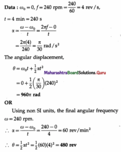 Maharashtra Board Class 12 Physics Important Questions Chapter 1 Rotational Dynamics ...